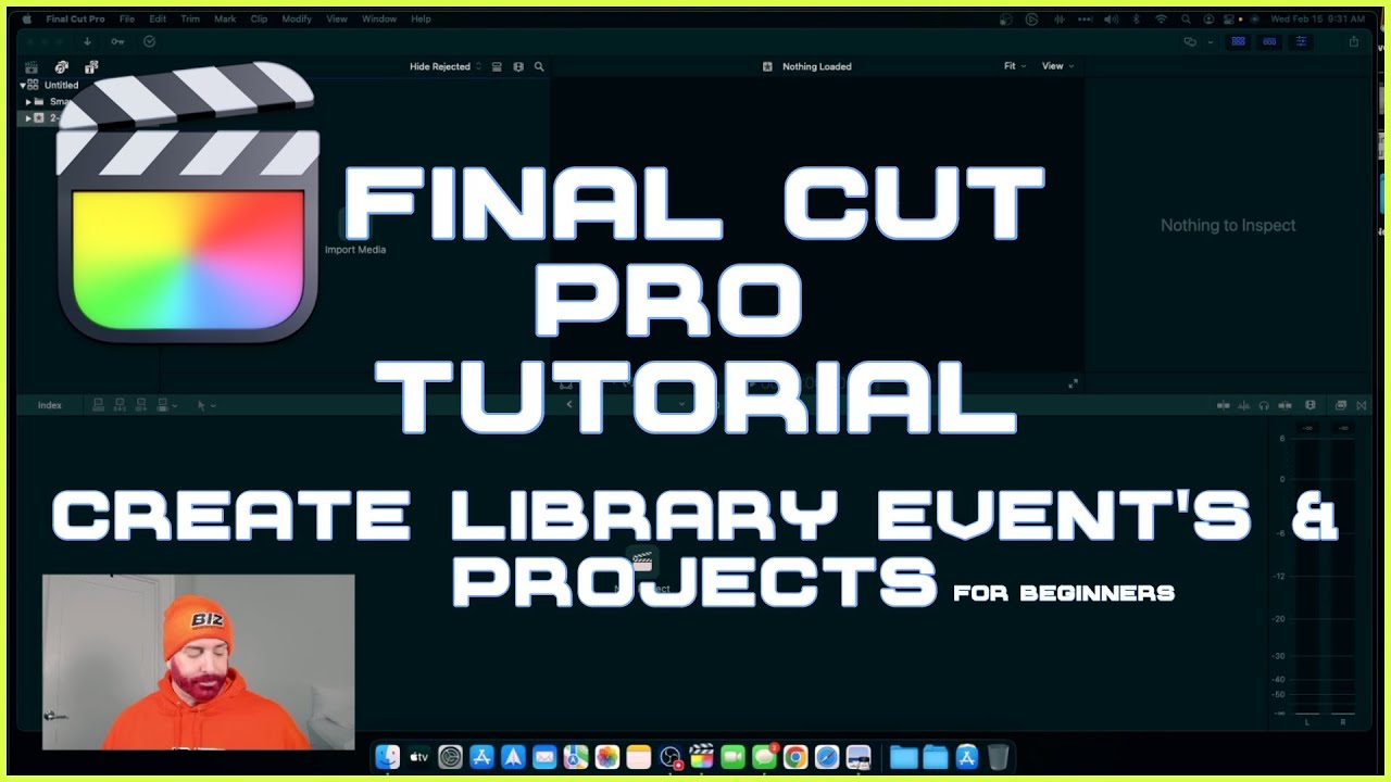 Final Cut Pro - Create Library, Event's & Projects - YouTube