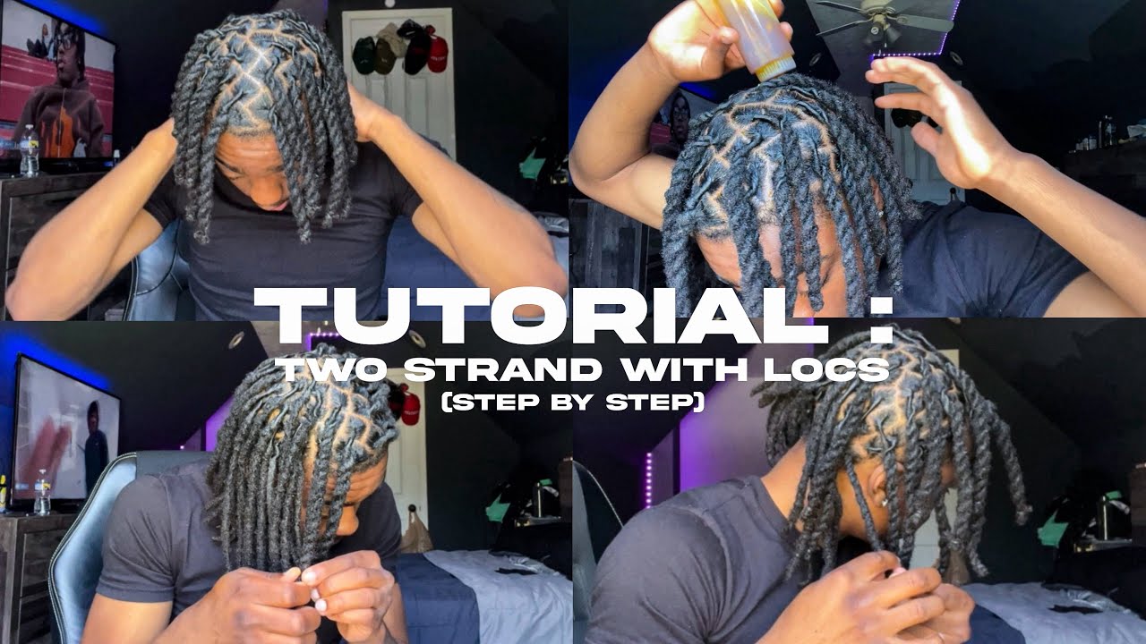 How to: Two Strand Twist Your Own Locs | Tutorial | *Step By Step ...