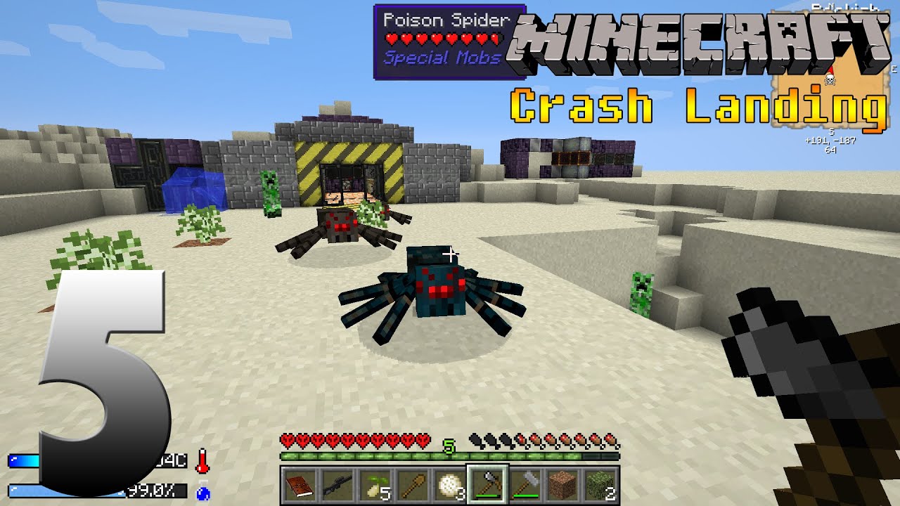 Minecraft: Crash Landing - Part 5 {1080p} - YouTube