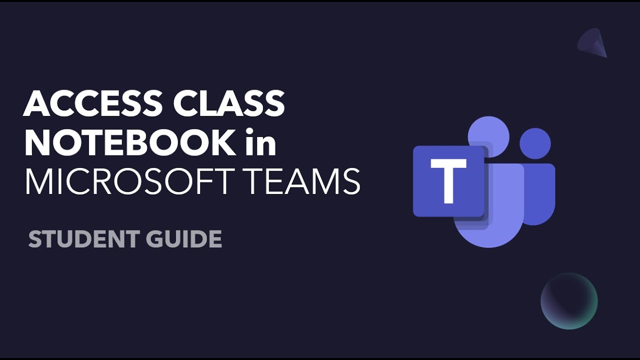 Access class notebook in Teams - YouTube