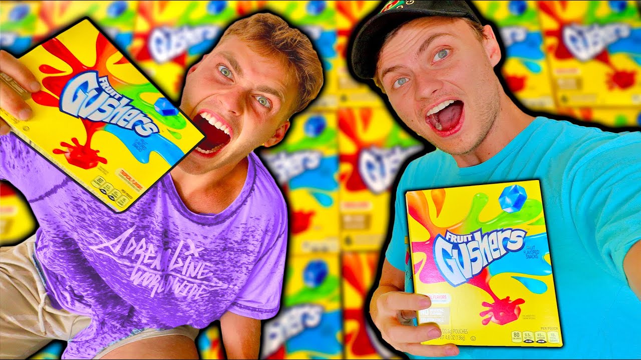 Who Can Eat The Most Gusher Wins!! - YouTube