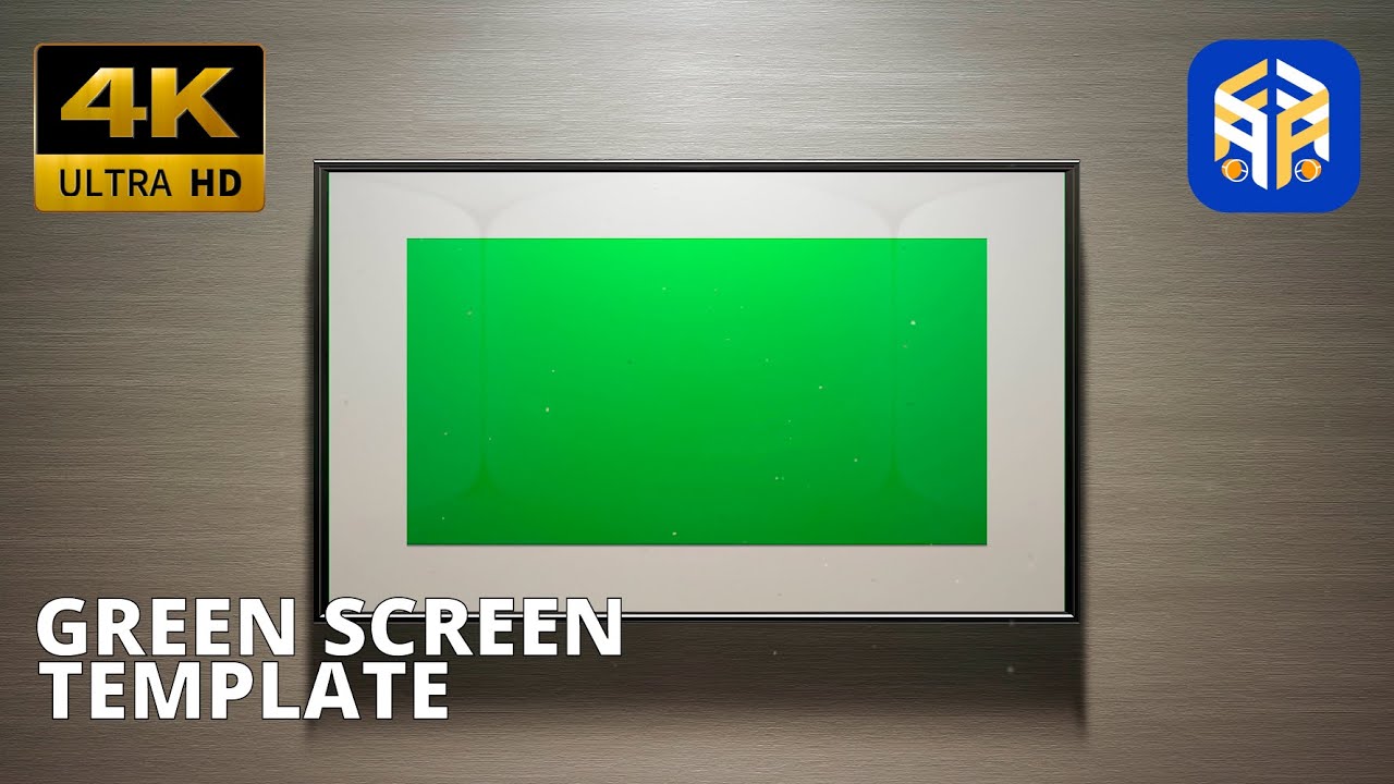 Free 4K Green Screen Art gallery with picture mock-up screen frame No ...