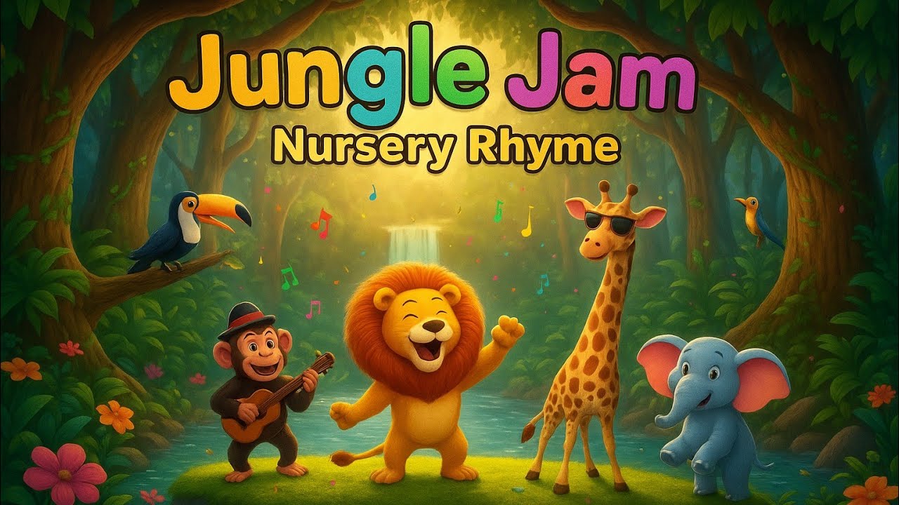Nursery rhyme |Jungle Dance Song for Kids | Fun Animal Rhyme & Nursery ...