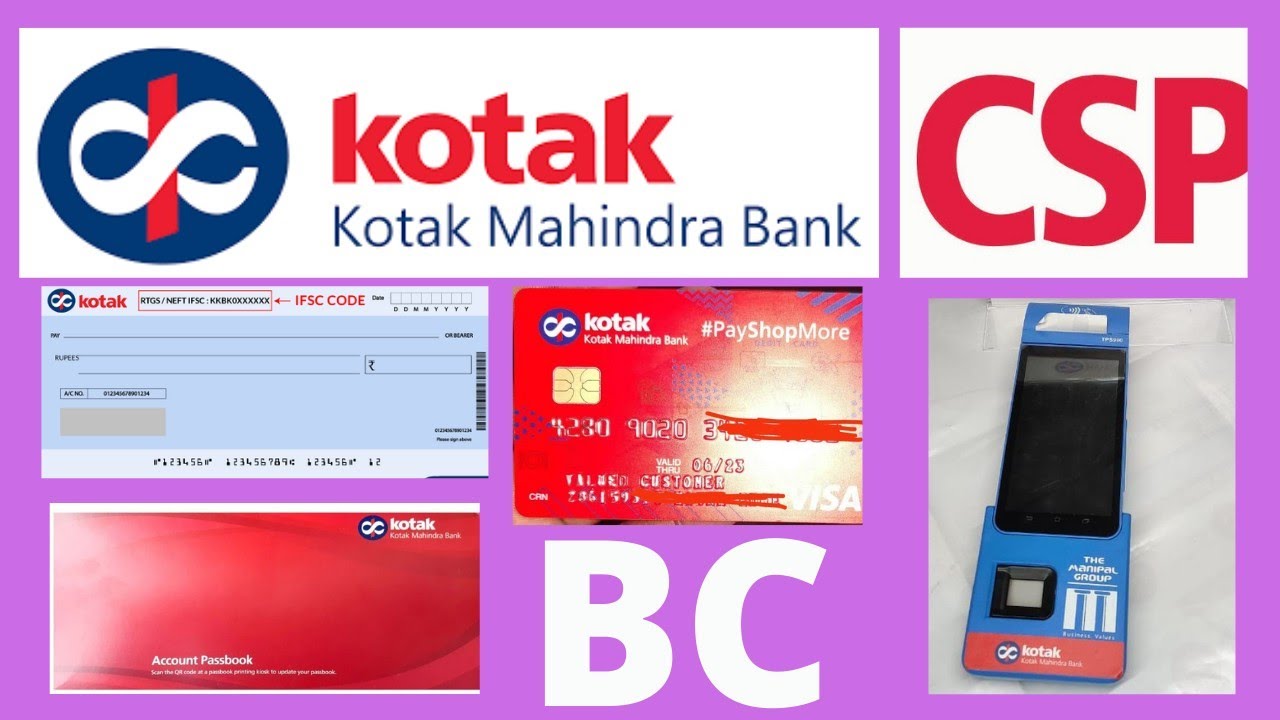kotak mahindra bank || kotak mahindra bank csp free Atm , Passbook and ...