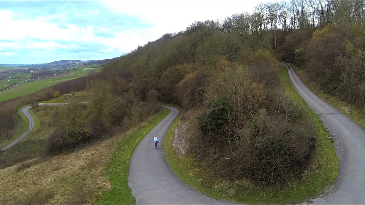 Quick Edit Longboard et drone à Dampierre et Deville - YouTube