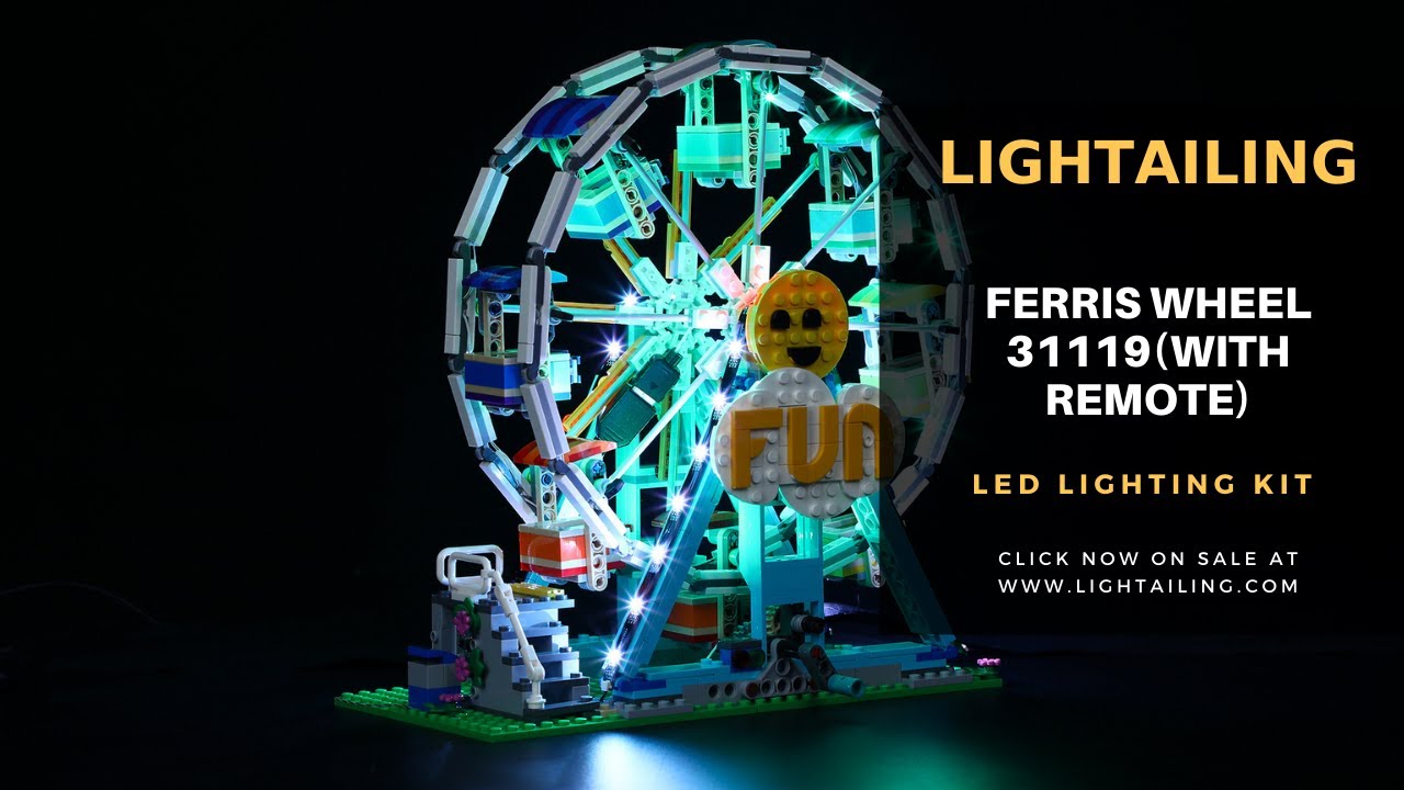 Lightailing Light Kit For Lego Ferris Wheel 31119(With Remote) - YouTube