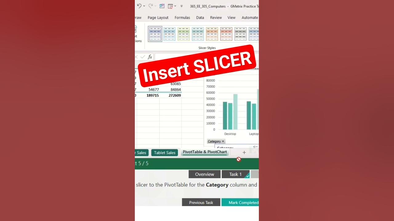 Insert Slicer Excel Exceltutorial Microsoft Excelformula Exceltricks Excelfunctions