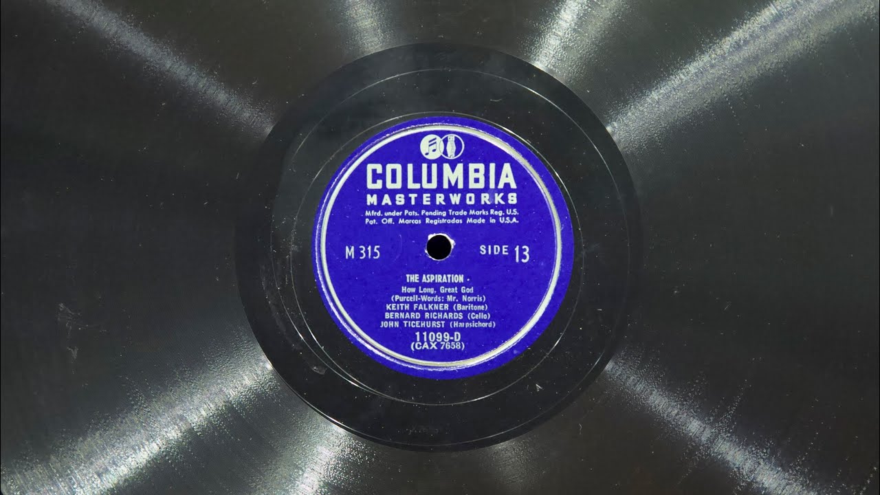 How Long, Great God • Keith Falkner (EMG Mark Xb Oversize Gramophone ...