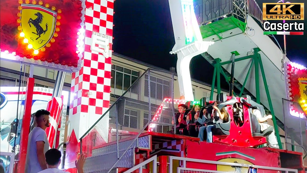 BOOSTER FERRARI Giostre 2023 Rides 🇮🇹 Lunapark 4K - YouTube