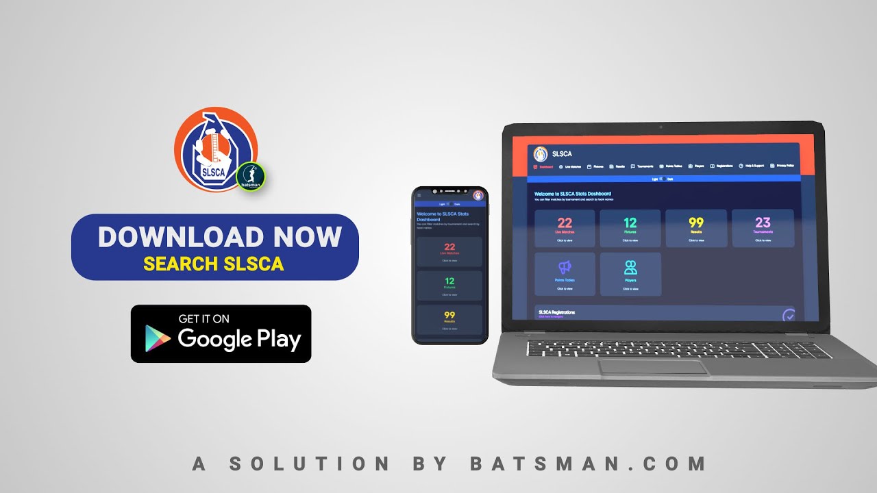 Catch all Live Scores on SLSCA Application - YouTube
