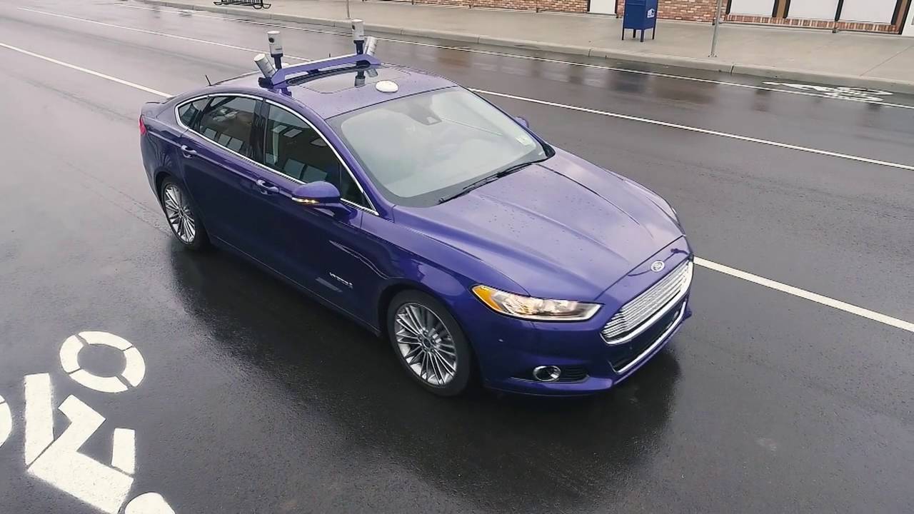 Ford Fusion Hybrid Autonomous Research Vehicle Testing - YouTube