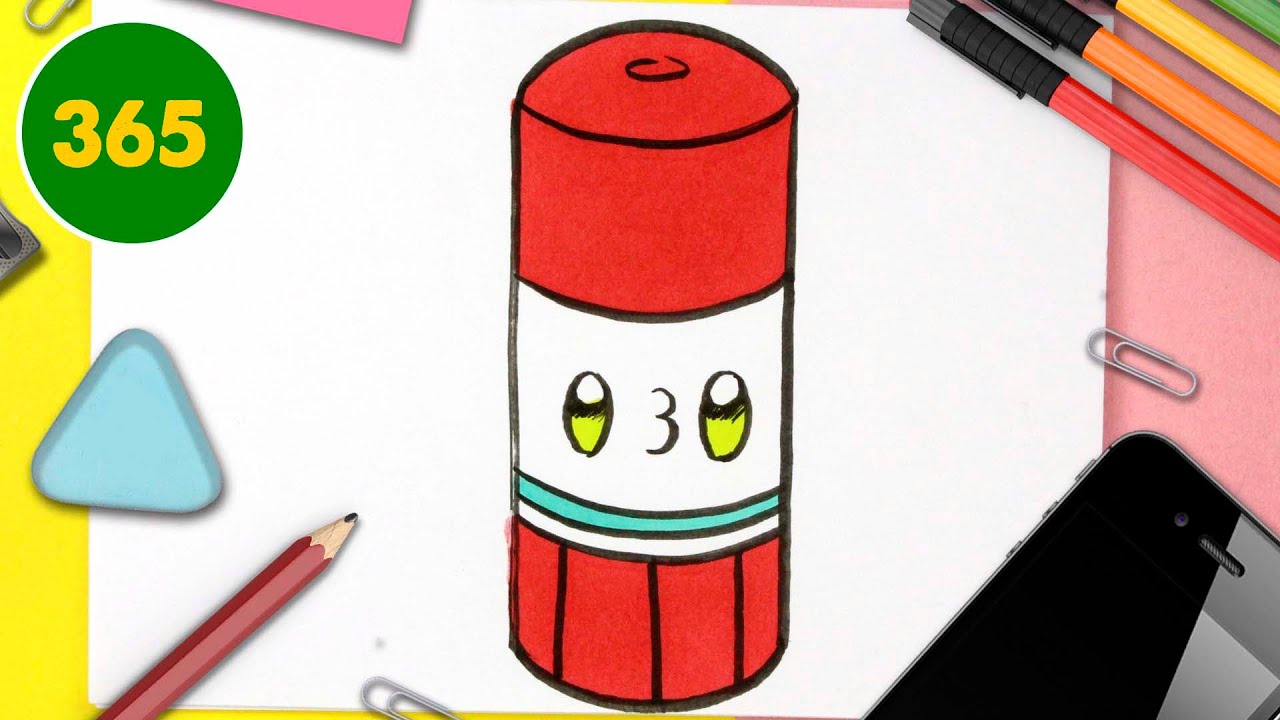 HOW TO DRAW A CUTE GLUE KAWAII - YouTube