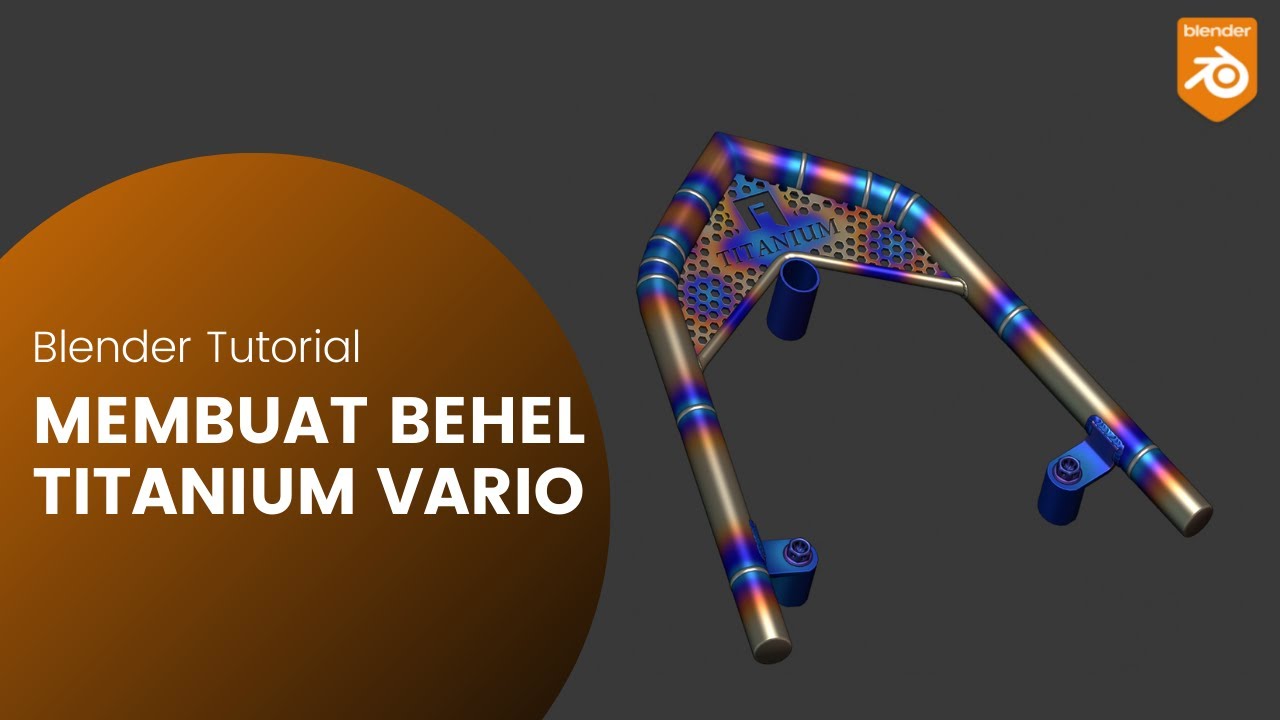 Blender Tutorial : membuat behel titanium vario - YouTube