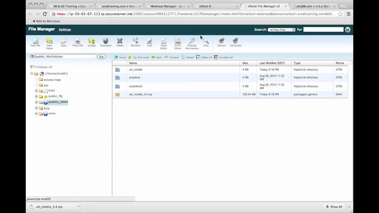 How To Install A phpBB Template - YouTube