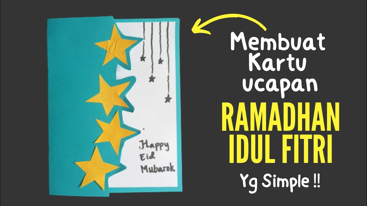 Cara Membuat Kartu Ucapan Ramadhan/Idul Fitri 2023 yang Simple !!! - YouTube