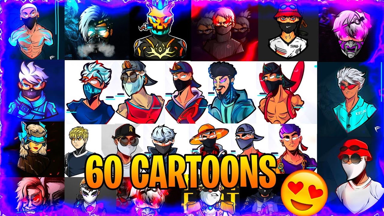 CARTOON DE FREE FIRE!! 😍 PACK DE CARTOON+60🔥MELHORES CARTOONS DE ...
