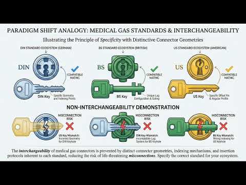 Medical Gas Outlet Standards Explained | DIN, DISS and BS Connections