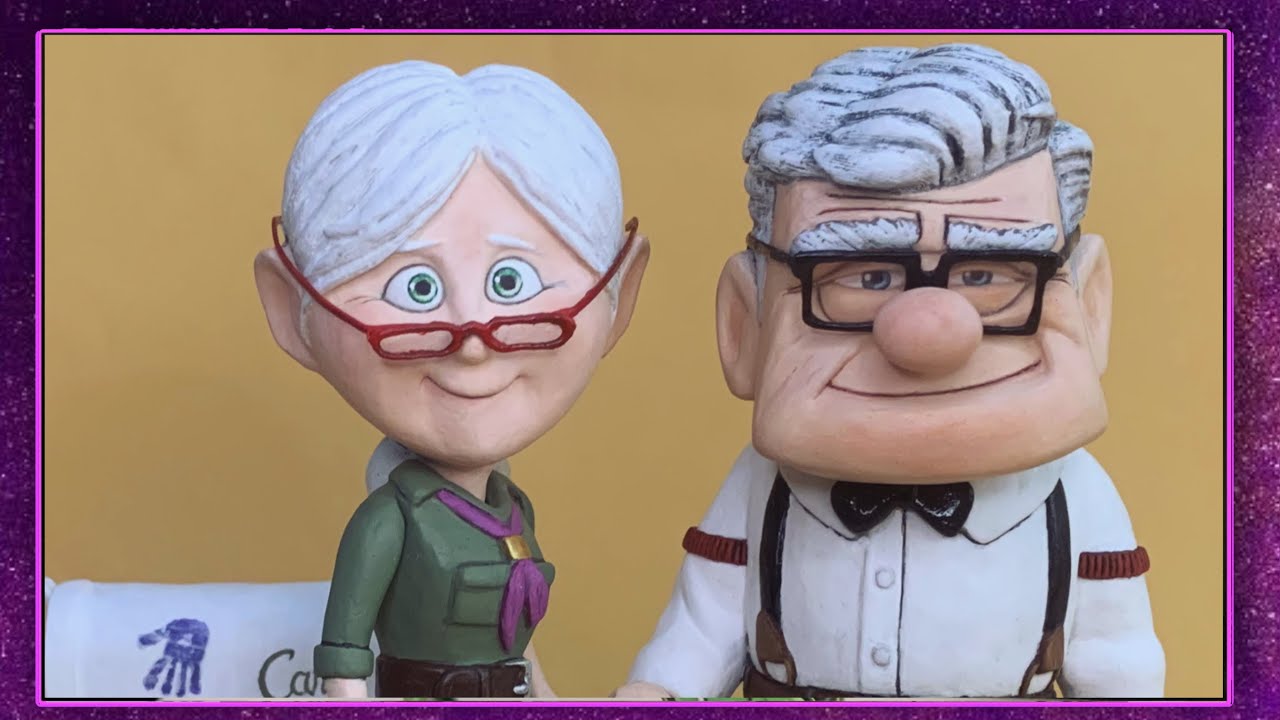 Escultura Carl & Ellie Fredricksen! Up Altas Aventuras - YouTube