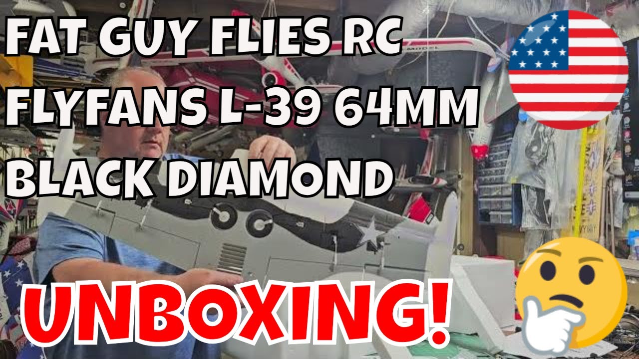 FLYFANS 64MM L-39 BLACK DIAMOND UNBOXING! by Fat Guy Flies RC - YouTube