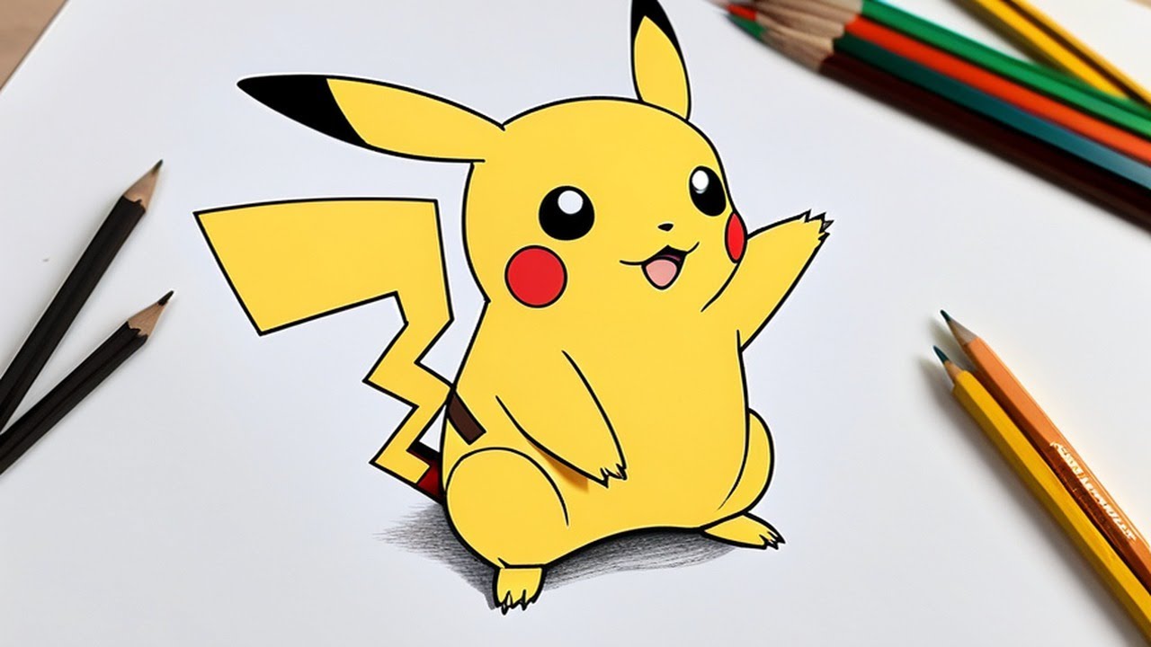 Pikachu Pencil Sketch Tutorial || how to draw Pikachu || Art Videos ...
