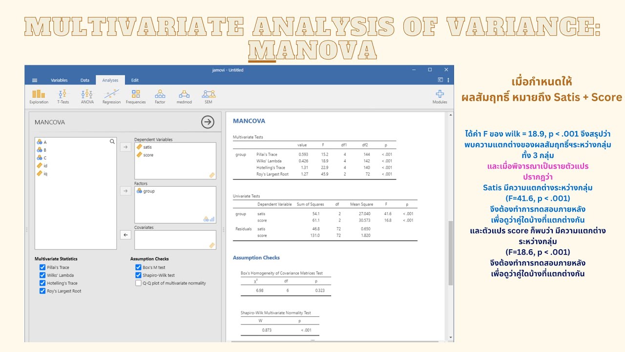 MANOVA and MANCOVA - YouTube