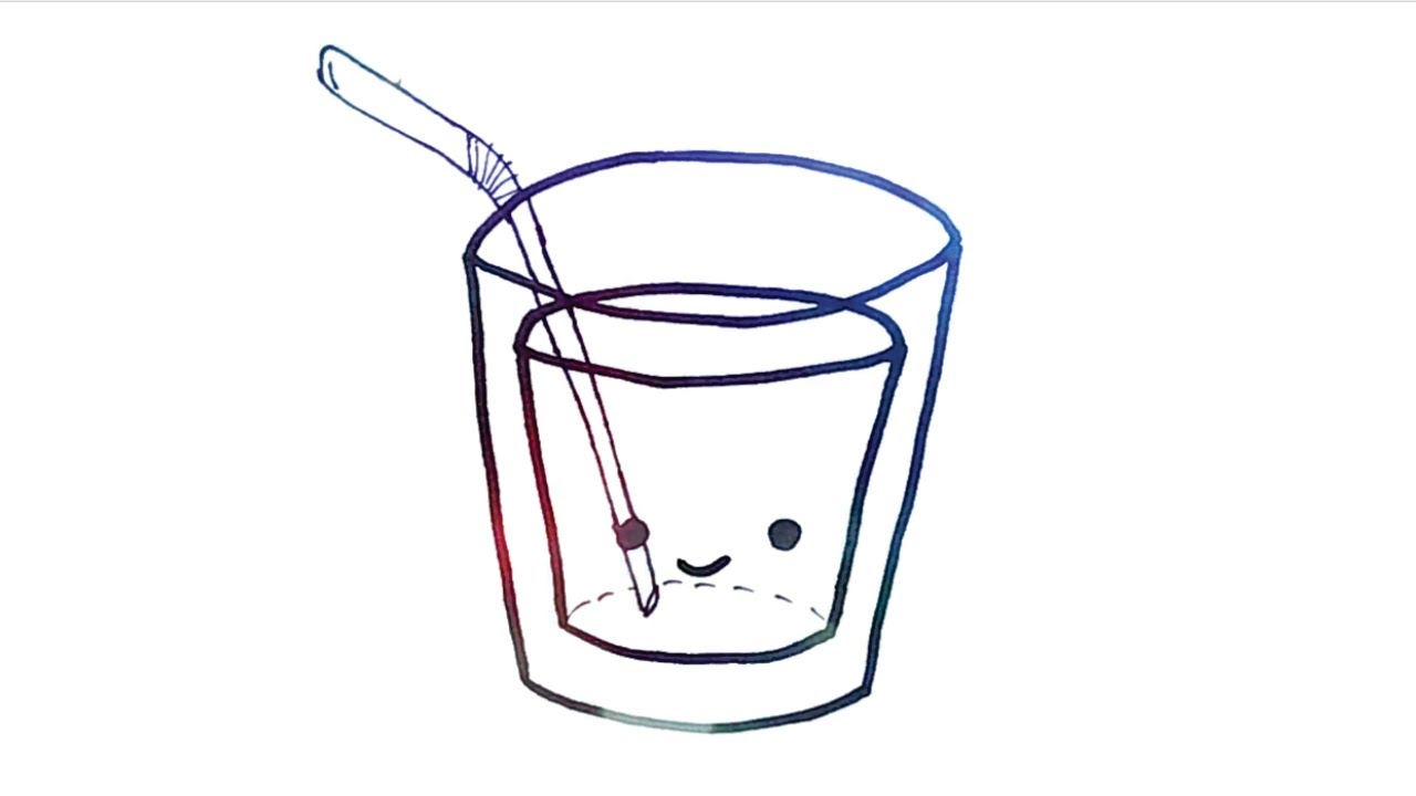 COMO DIBUJAR UN VASO DE JUGO paso por paso | Dibujos Para Niños | Como ...