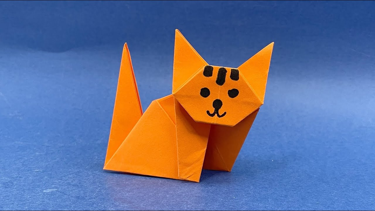 Gatto Origami | Come Fare un Gatto di Carta | Animali di Origami ...