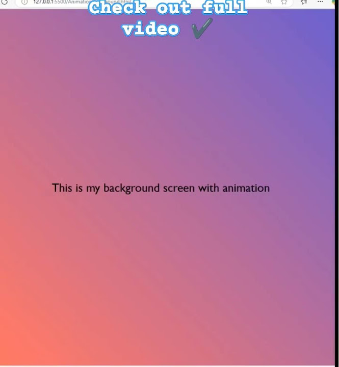 Animated Background By CSS CSS Property CSS Tutorials css3 animated-background-by-css-css-property-css-tutorials-css3