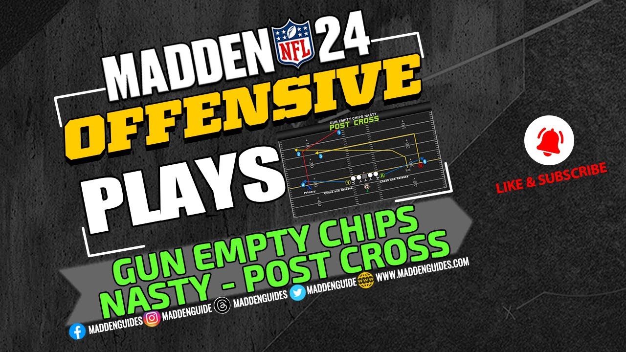 Madden 24 Play Breakdown: Gun Empty Chips Nasty - Post Cross - YouTube