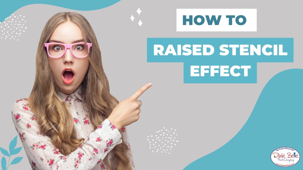 Stenciled Furniture: DIY Raised Stencil Effect - YouTube