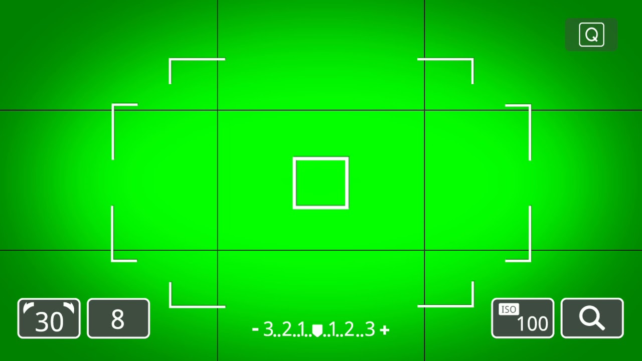 Camera Viewfinder Overlay Green Screen - YouTube