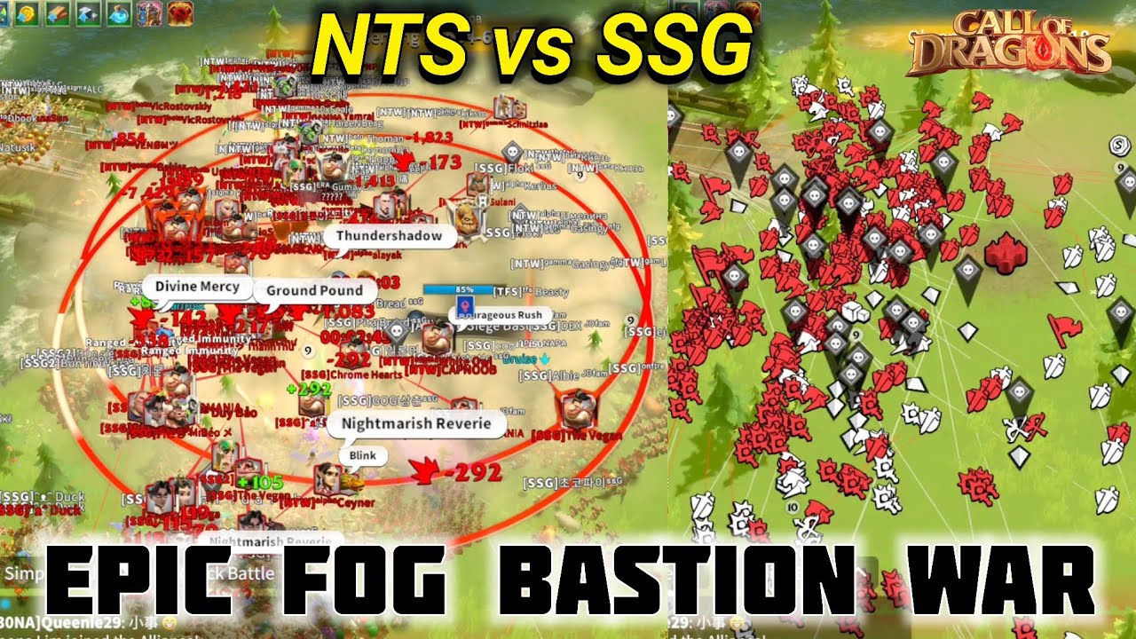 call of dragons - Fantastic Bastion FOG war | NTS vs SSG | unlimited CAV & INFA final Zone - YouTube