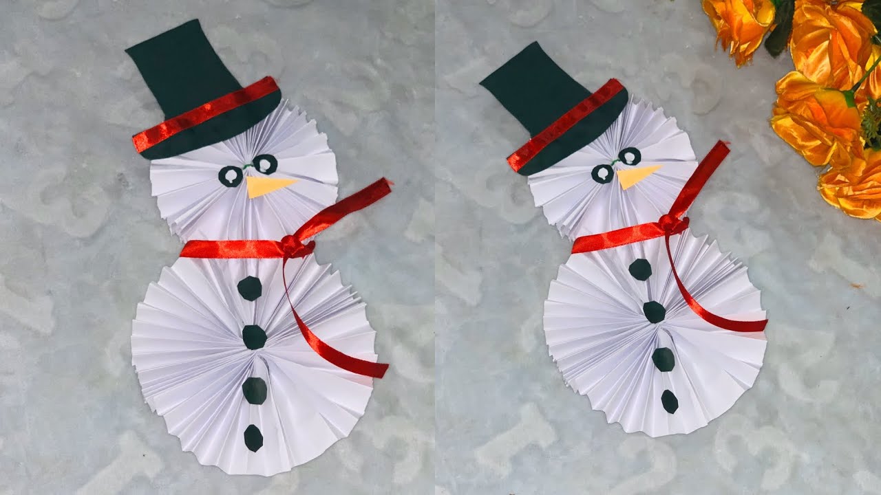 DIY snowman how To Make A Paper Snowman snowman Craft YouTube diy-snowman-how-to-make-a-paper-snowman-snowman-craft-youtube