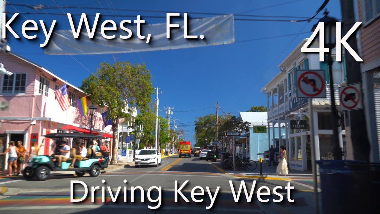 Key West, Florida - 4K HDR - Relaxing Drive In Key West - - YouTube