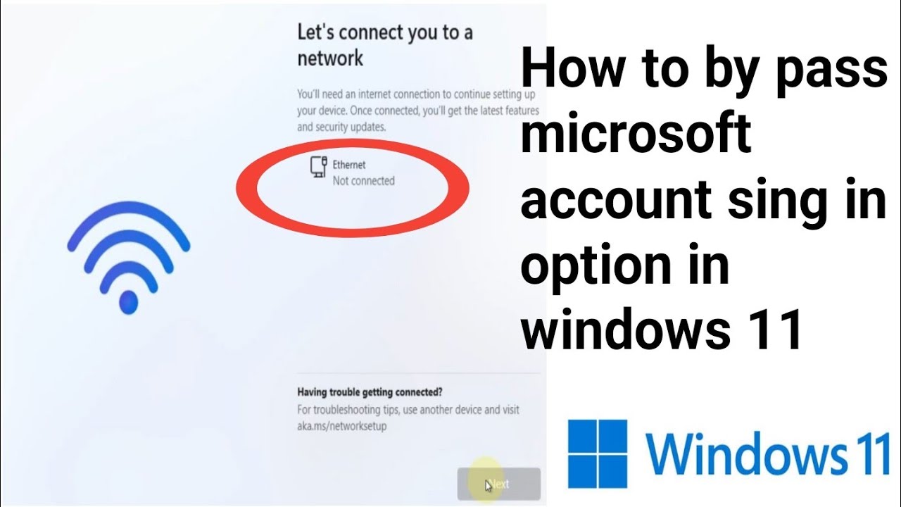 Skip Microsoft Account Sign‑In in Windows 11 | Step by Step #windows11 ...