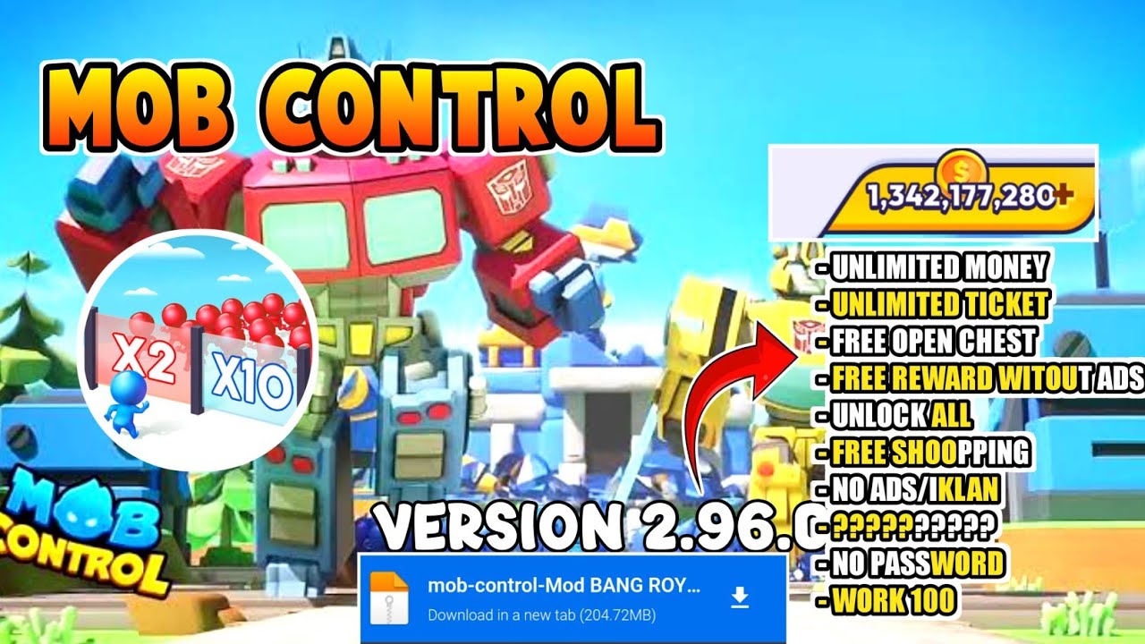 New UPDATE‼️ MOB CONTROL MOD APK V2.96.0 UNLIMITED MONEY FREE PURCHASE ...