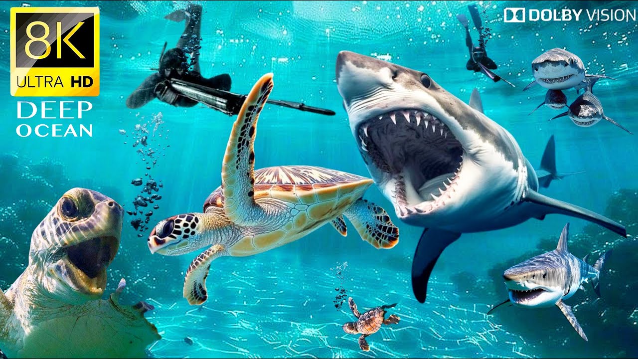 Sea Turtle Survives Tiger Shark Attack :Deep Ocean Wonders |Exploring ...