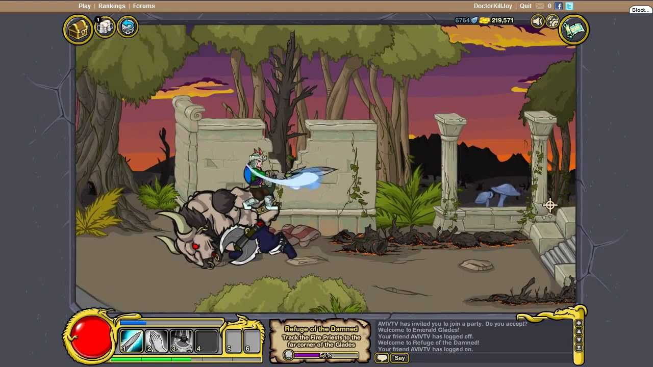 Dungeon Blitz - extended gameplay - YouTube