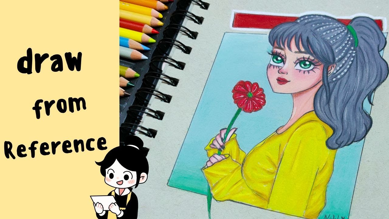 Turn real photo into drawing in my style#2 | draw with me | fan art ...