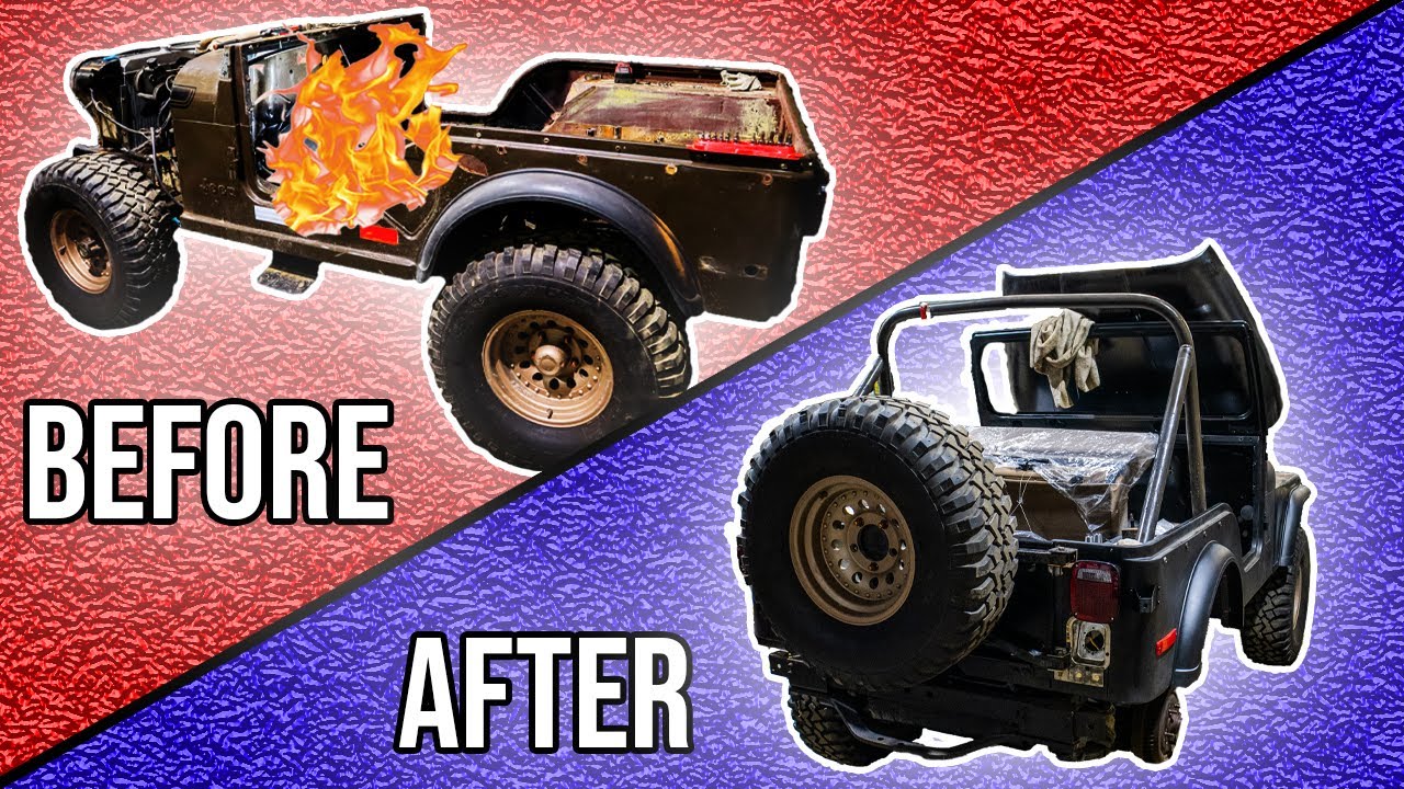 Vintage CJ-5 Resto-Mod: Custom CJ Tire Carrier ("NOT A RESTORATION ...