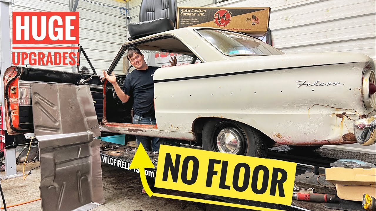 WE CUT THE FLOOR OUT! Big Upgrades for the 63 Falcon Futura Hardtops ...