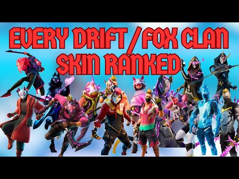 Ranking EVERY Drift/Fox Clan Skin in Fortnite From WORST to BEST - YouTube