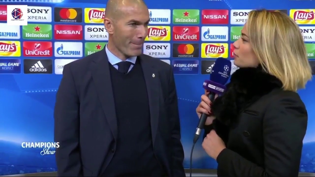 Interview Française de Zidane après Real-PSG 3-1 - YouTube