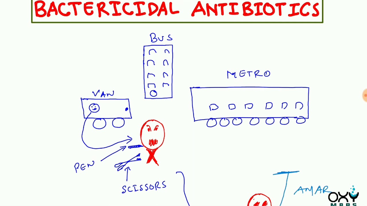 Mnemonic to remember BACTERICIDAL antibiotics - YouTube