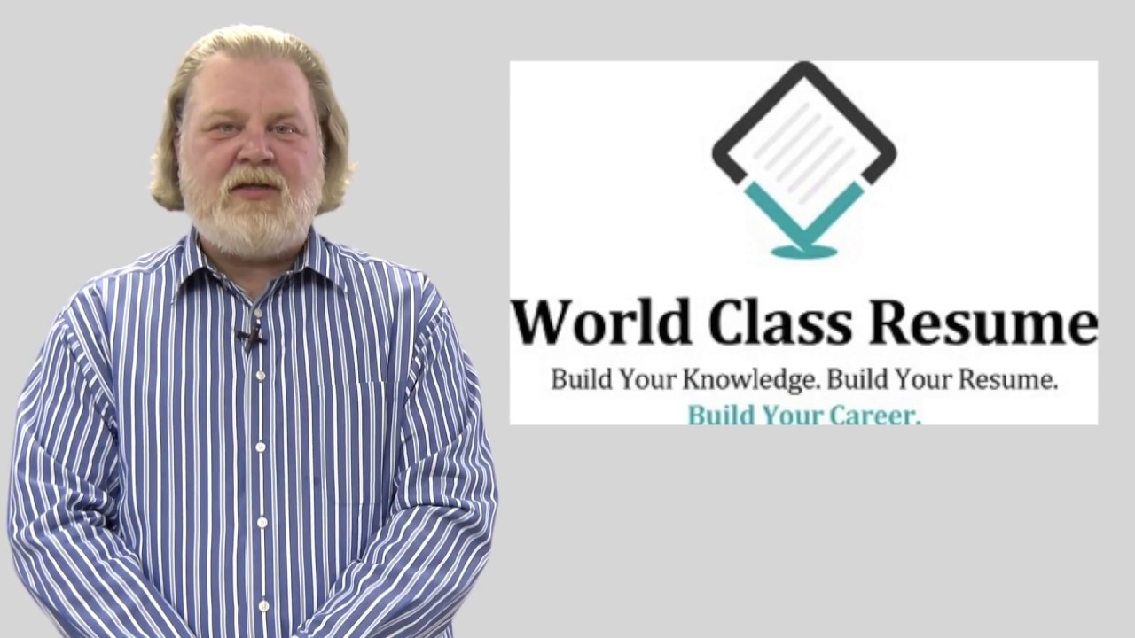 World Class Resume - YouTube