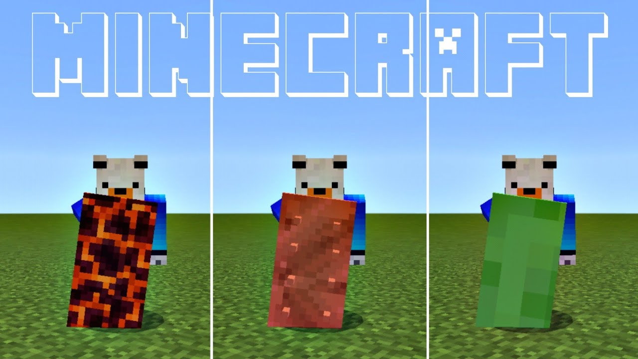 Minecraft MORE SHIELDS [Mod/Addon] - YouTube