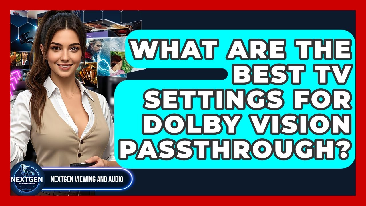 What Are The Best TV Settings For Dolby Vision Passthrough? - NextGen Viewing and Audio - YouTube