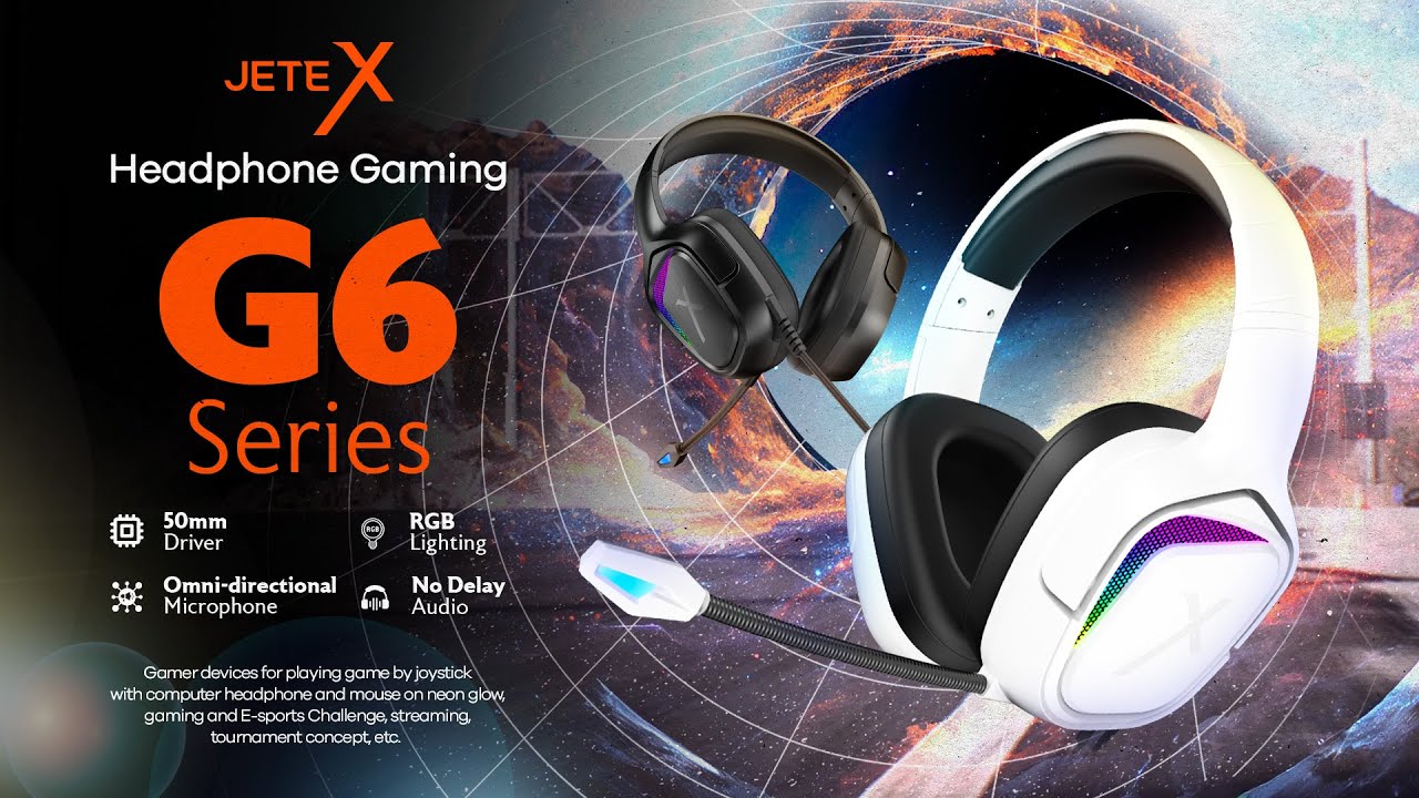 HEADPHONE GAMING JETE X G6 SERIES - OMNIDIRECTIONAL MICROPHONE, NO ...