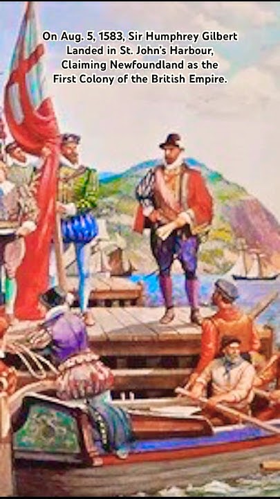 Sir Humphrey Gilbert, Aug.5, 1583 #ageofdiscovery #colonization #britishempire #newfoundland # ...
