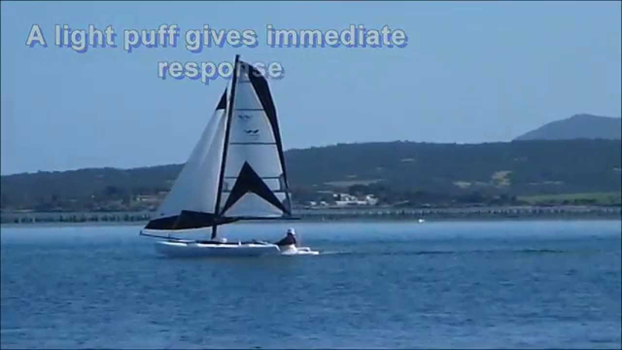 Windrider 17 Light Wind Sailing - YouTube